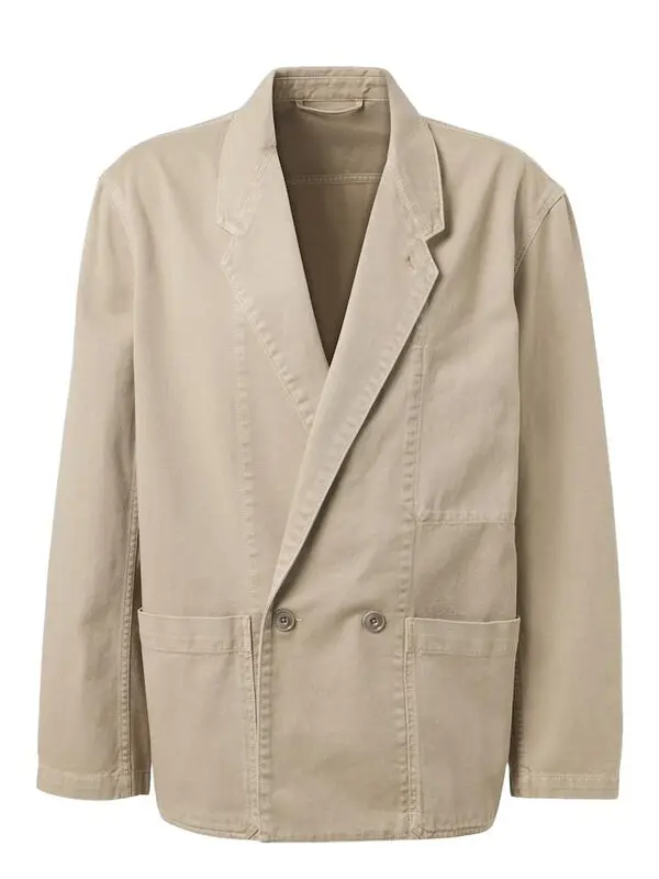 LEMAIRE Oversized Denim Blazer - Beige