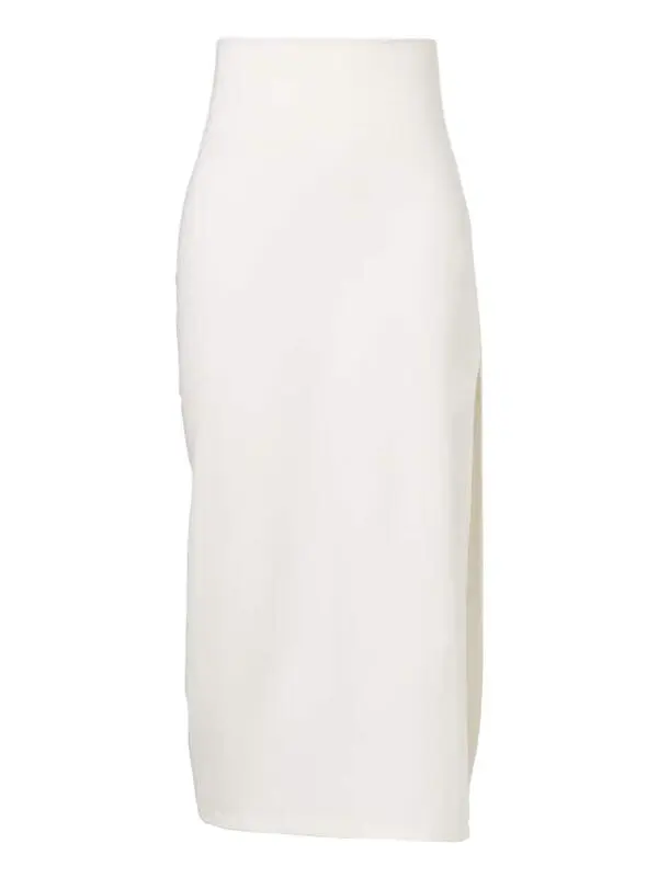 LESET Rio Jersey Midi Skirt - White