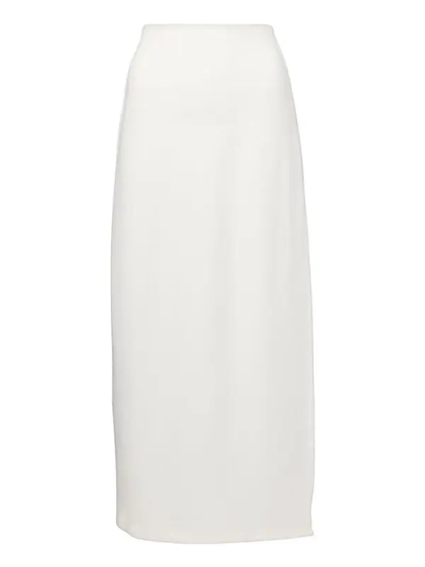 LESET Rio Jersey Midi Skirt - White