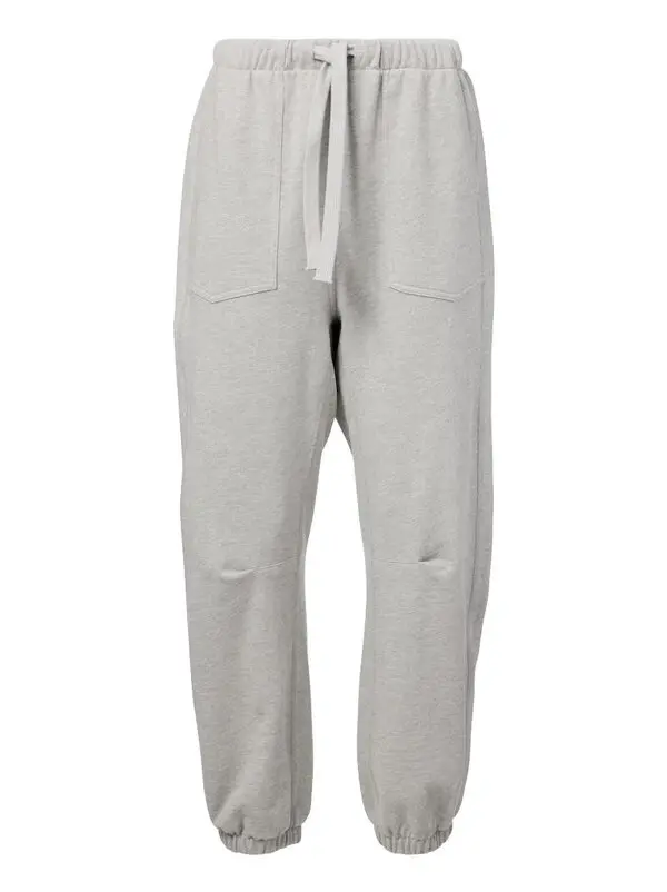 NILI LOTAN Dulce Cotton-blend Sweatpants - Grey