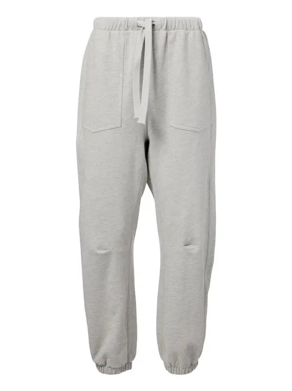 NILI LOTAN Dulce Cotton-blend Sweatpants - Grey