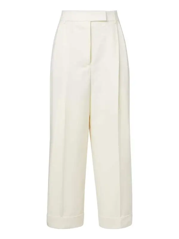 RÓHE Virgin Wool Straight Pants - White