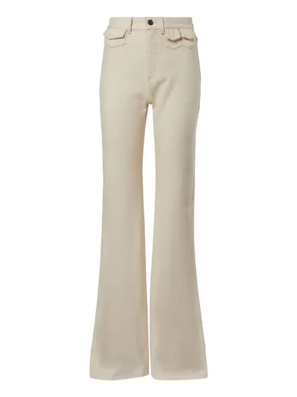 Chloé High-rise Flared Jeans - White