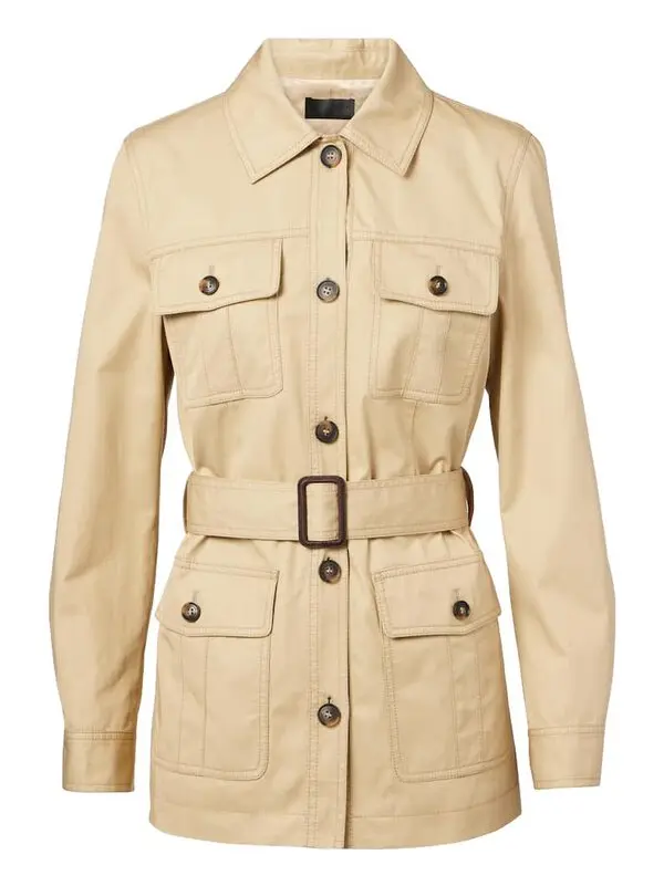 NILI LOTAN Mila Belted Jacket - Green