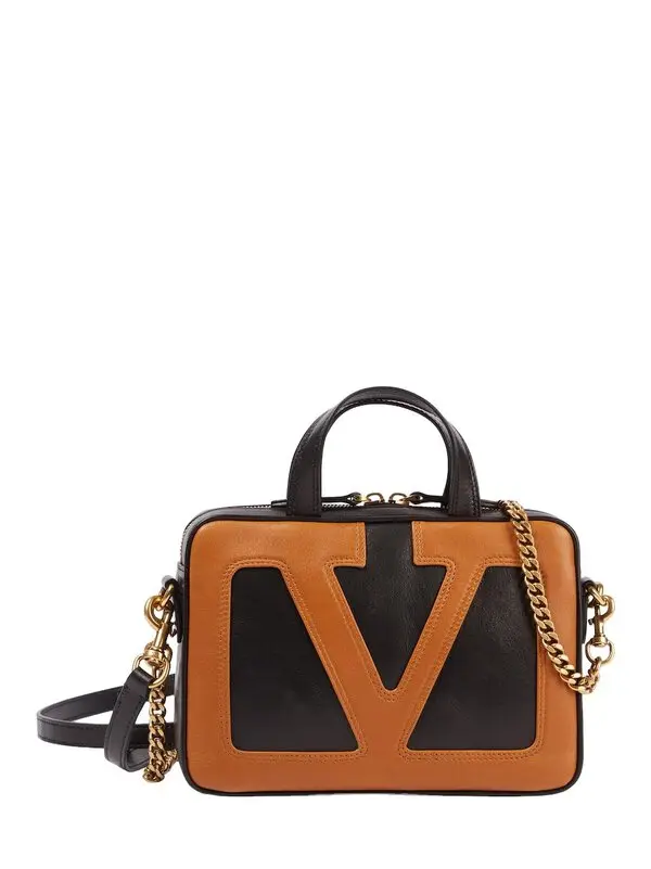 Valentino Garavani Viva Superstar Leather Crossbody Bag - Black
