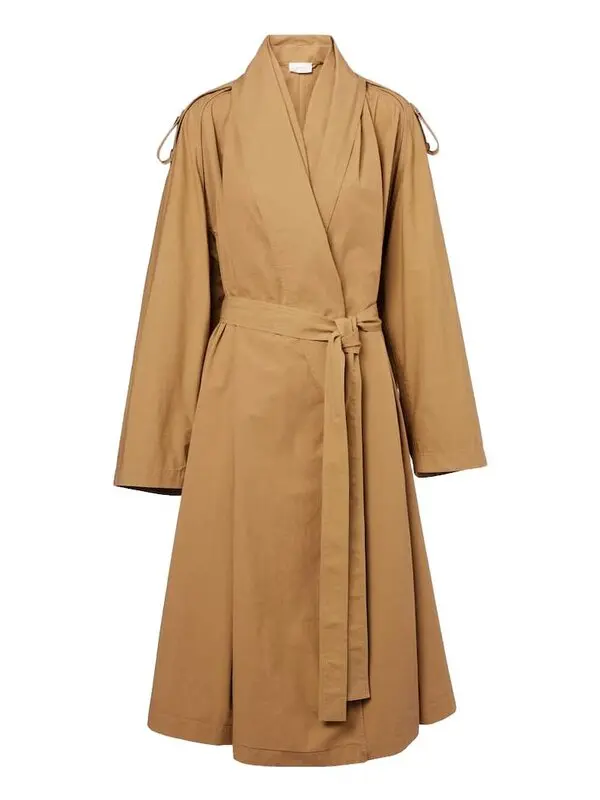 THE ROW Pami Cotton Trench Coat - Brown