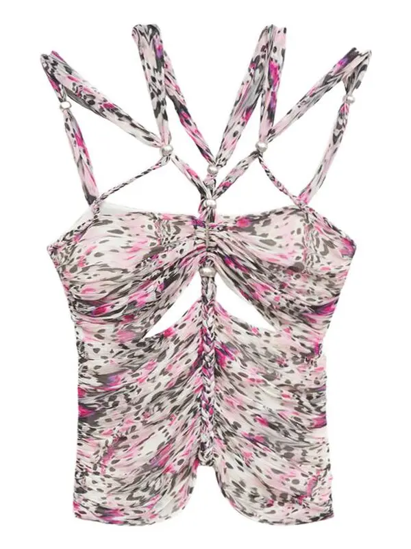 Isabel Marant Revon Printed Top - Pink