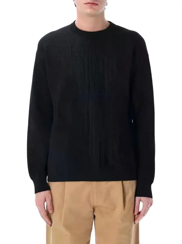 Auralee Ribbed Sweater - Black