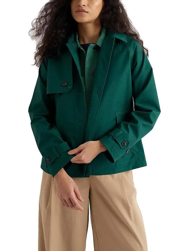 SEASALT CORNWALL Neap Tide Rain Jacket - Watson Green