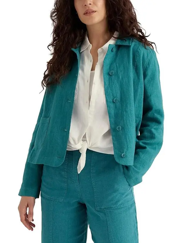 SEASALT CORNWALL Arame Linen Jacket - Deep Dive