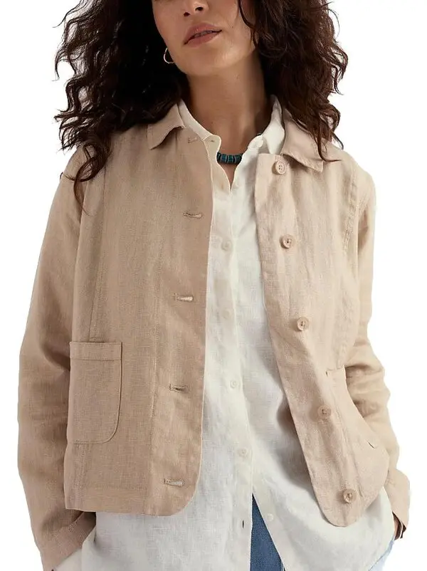 SEASALT CORNWALL Arame Linen Jacket - Whelk