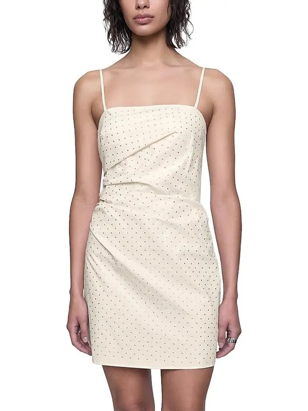 Rebecca Minkoff Riley Embellished Mini Dress - Chalk