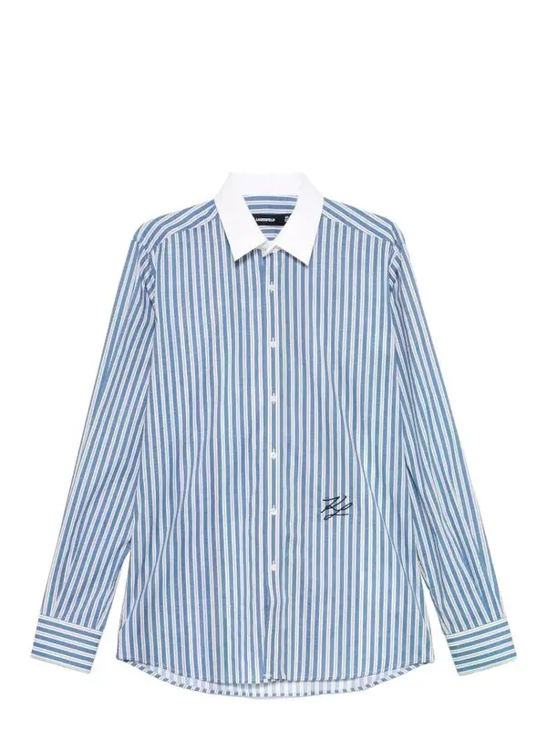 Karl Lagerfeld Striped Shirt - Blue