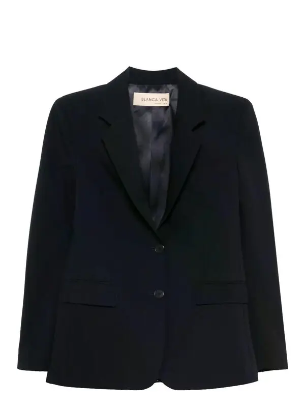 BLANCA VITA Single-breasted Blazer - Blue