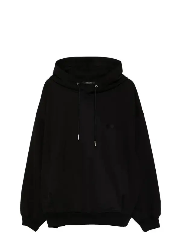 SONGZIO Poetry Embroidered Hoodie - Black
