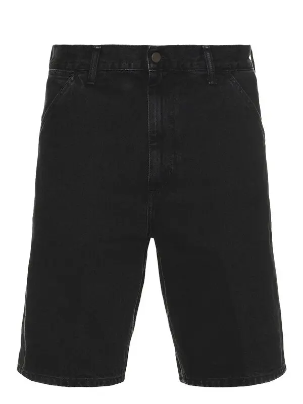 Carhartt Work In Progress Single Knee Short - Stone Washed Black