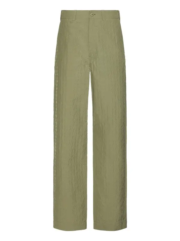 Givenchy Monogram Techno Cloque Pants - Almond Green