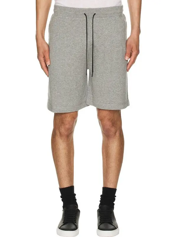 Theory Light Bilen Sweatshort - Melange Grey