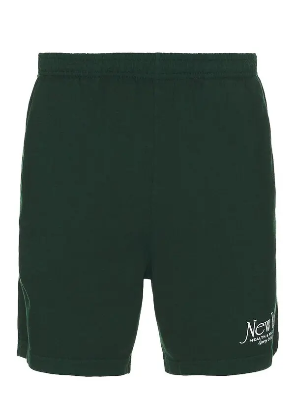 SPORTY & RICH Ny 94 Gym Short - Forest