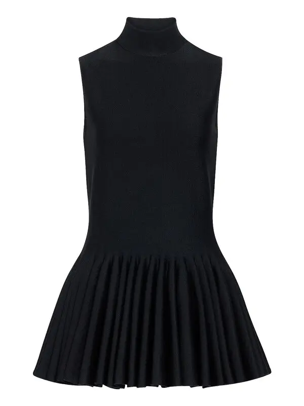 Alaïa Godet Top - Noir Alaia