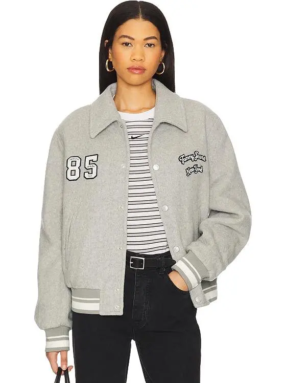 Tommy Hilfiger Varsity Jacket - Grey Heather