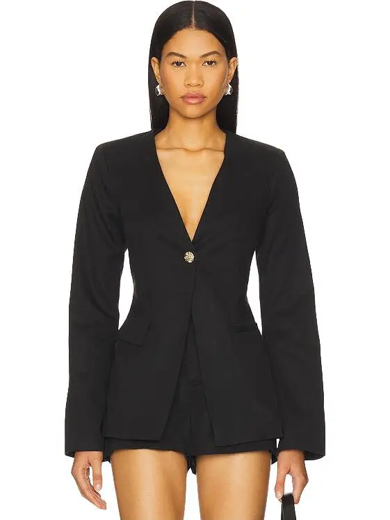 SNDYS Emilie Fitted Blazer - Black