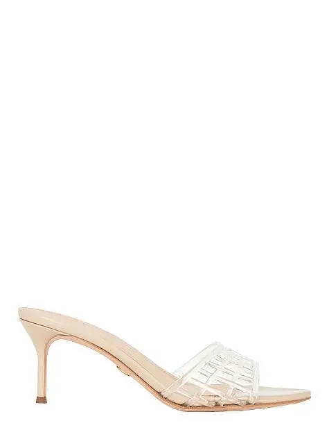 Veronica Beard Tia Jelly Heel - Clear & Sand