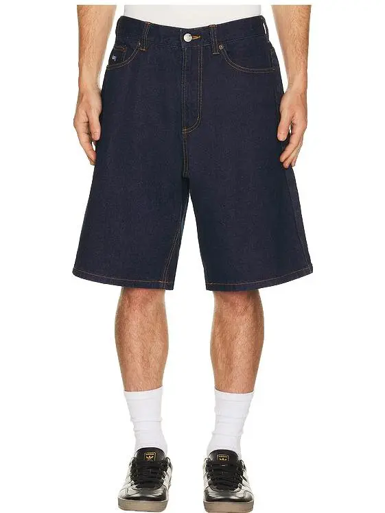 Obey Bigwig Baggy Denim Shorts - Rinse Indigo
