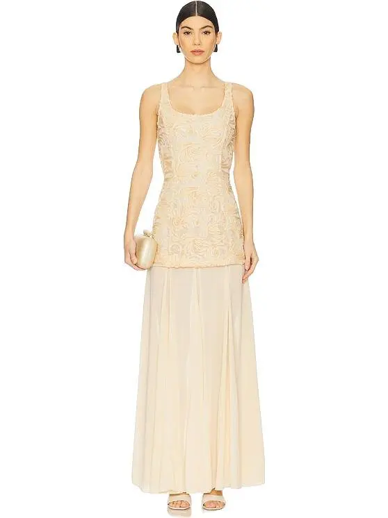 Lpa Simona Maxi Dress - Cream