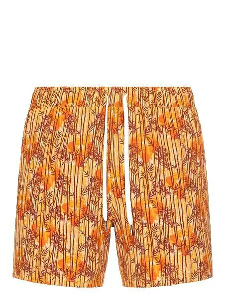 FAIR HARBOR X White Lotus The Bungalow Swim Trunk - Sunny Bamboo