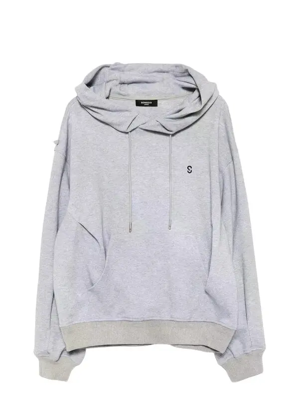 SONGZIO Slant Fold Hoodie - Grey