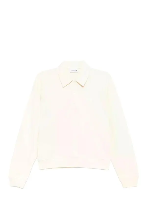 Lacoste Polo-collar Sweatshirt - Neutrals