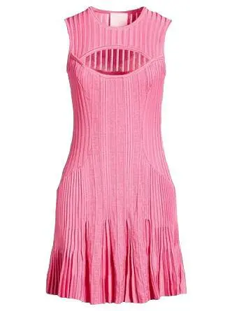 Givenchy Mini Flared Knit Dress - Pink
