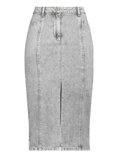 Patrizia Pepe Denim Pencil Skirt - Grey