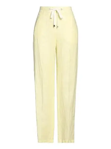 Peserico Wide-leg Linen-cotton Blend Pants - Yellow
