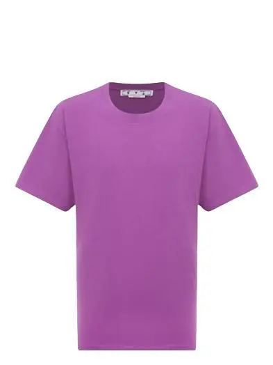 Off-White Diag Tab Oversized Fit T-shirt - Purple