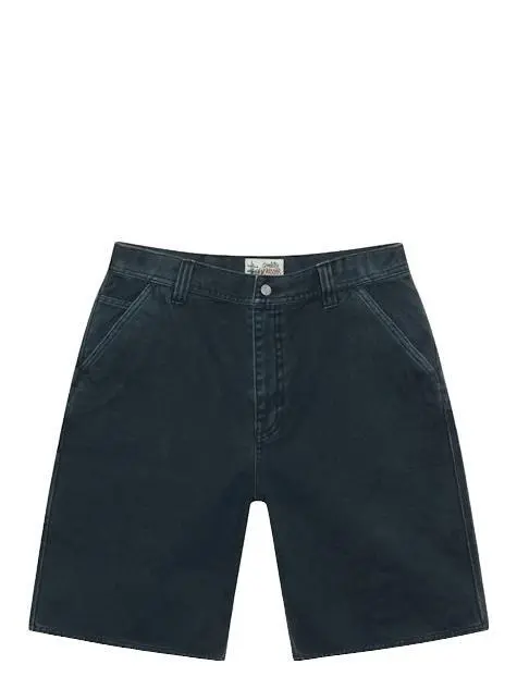 StÜssy Washed Canvas Work Short - Black