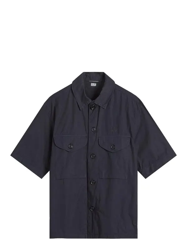 C.P. COMPANY Boxy Short Sleeve Shirt - Total Eclipse