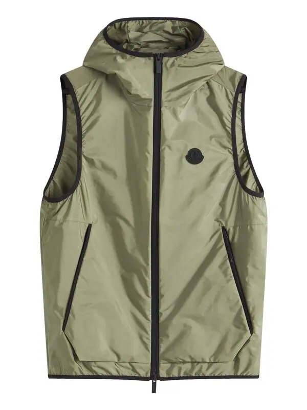 Moncler Moretan Eco Nylon Technique Gilet - Green