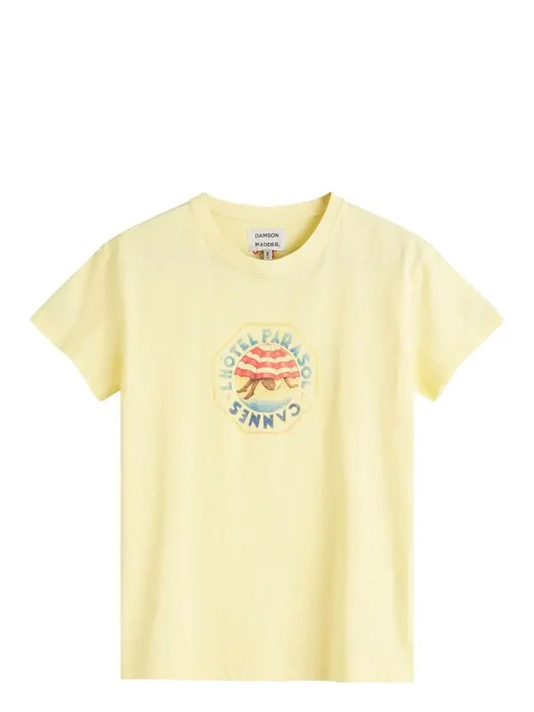 DAMSON MADDER Parasol Garment T-shirt - Yellow