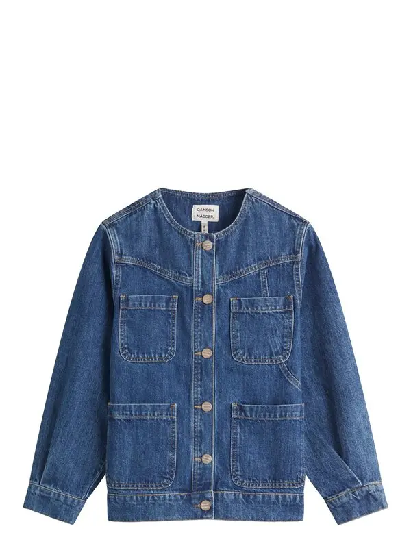 DAMSON MADDER Sunnie Denim Jacket - Blue