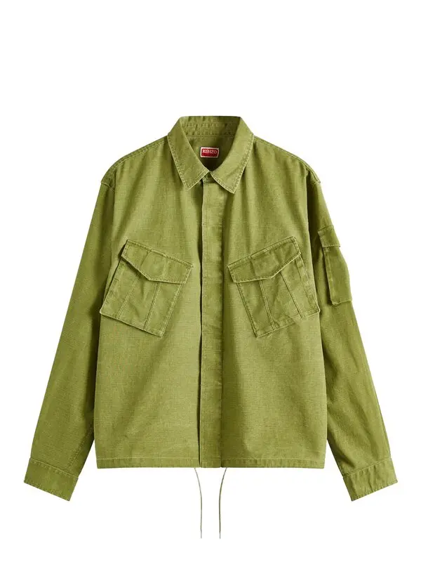 Kenzo Pocket Overshirt - Pale Khaki