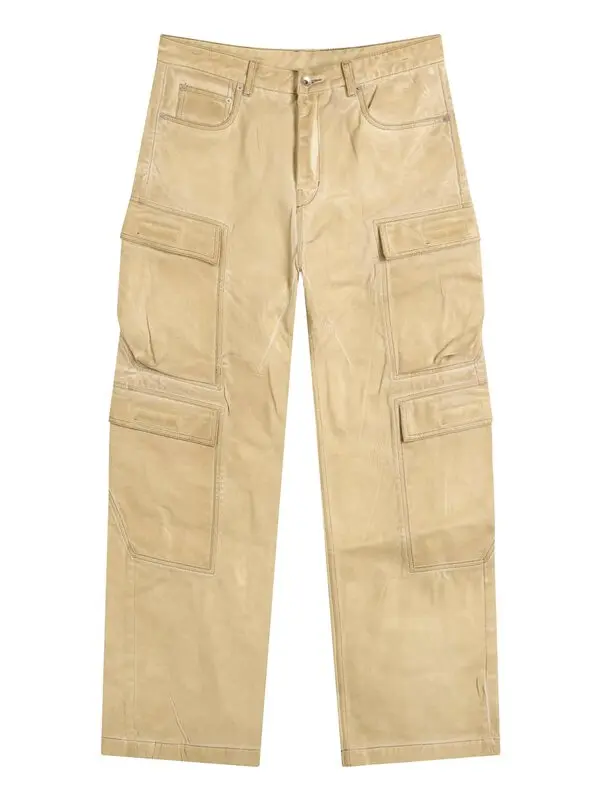 Rick Owens Double Cargo Jeans - Parchment