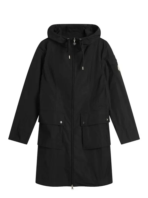 Moncler Laerte Long Parka Jacket - Black
