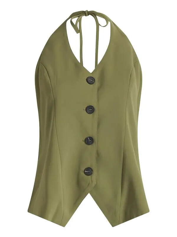 4TH & RECKLESS Sabrina Waistcoat - Khaki
