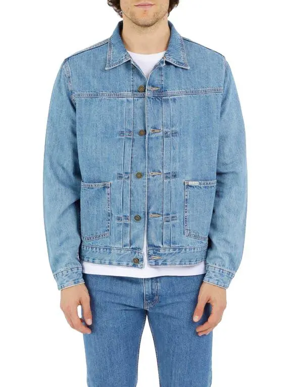 GUESS JEANS Selvedge Denim Trucker Jacket - Gjsl