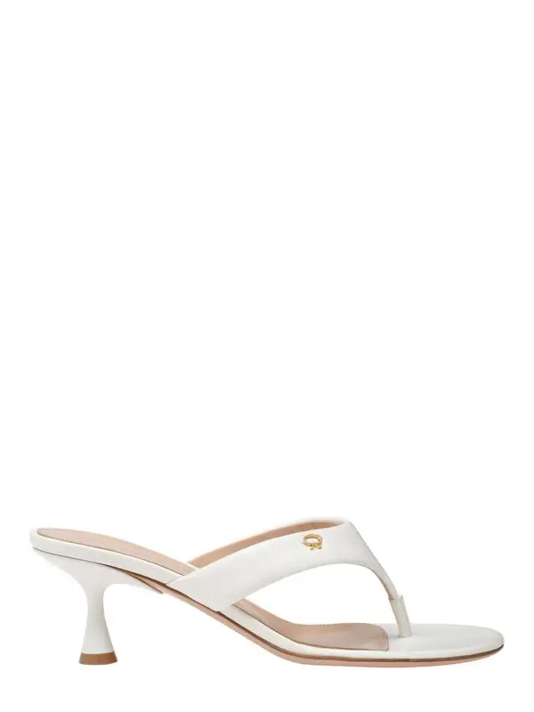 GIANVITO ROSSI Ascent Thong Sandals - White Nappa