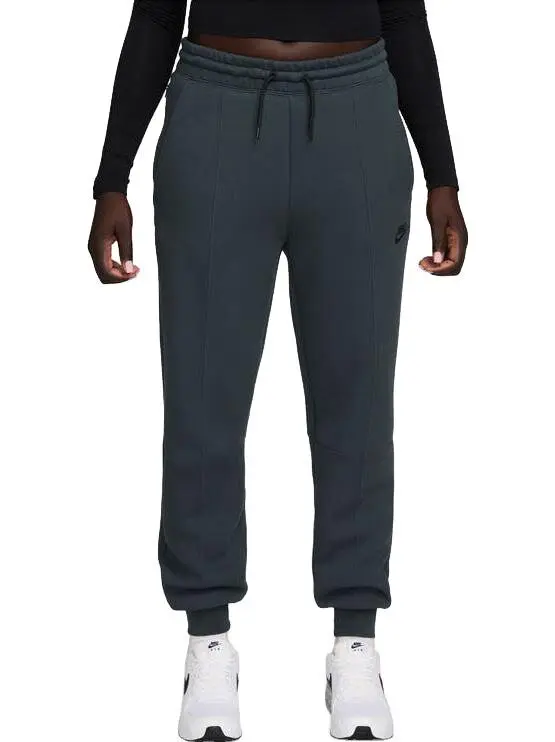 Nike Sportswear Tech Fleece Mid-rise Joggers - Seawd/black