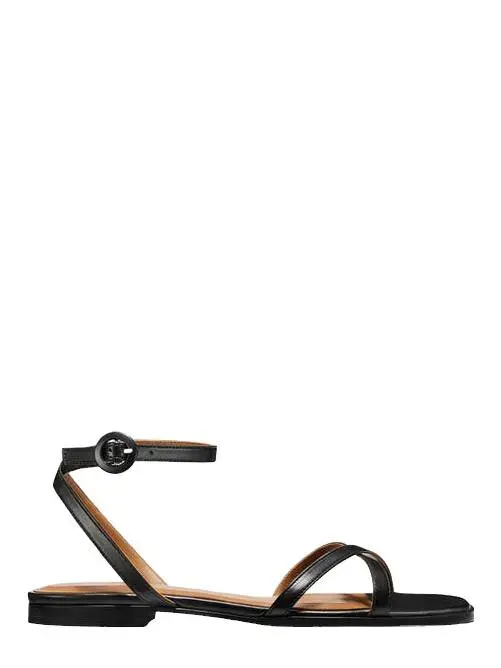 MARGAUX LONNBERG The Flat Sandal - Black Nappa