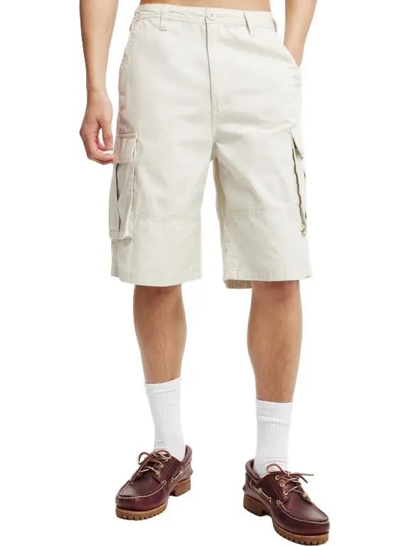COTTON ON Baggy Cargo Short - Stone Twill